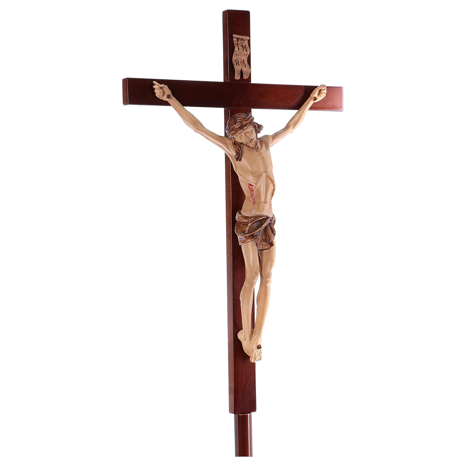 Processional cross in walnut wood | online sales on HOLYART.com