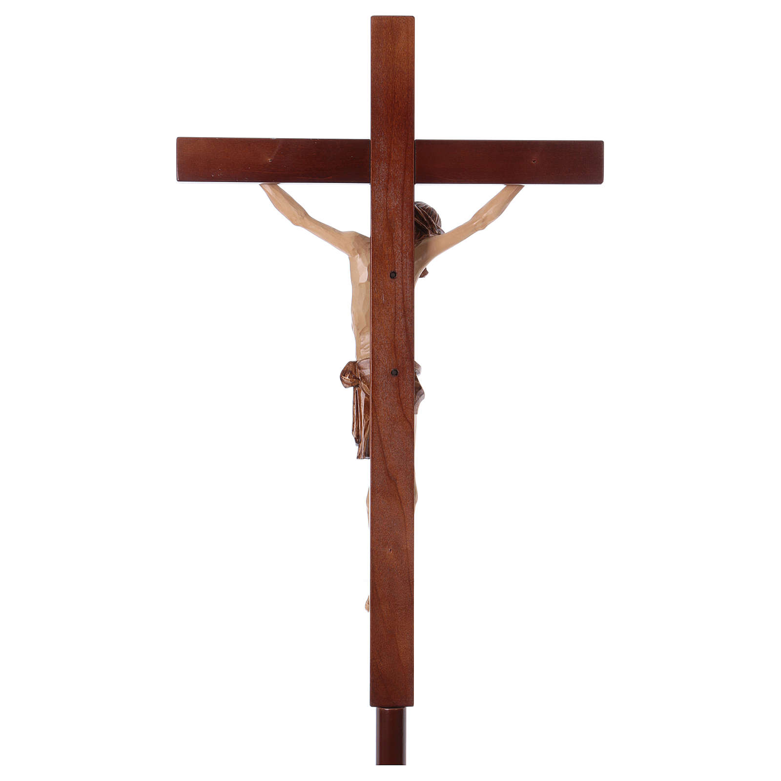Processional cross in walnut wood | online sales on HOLYART.com