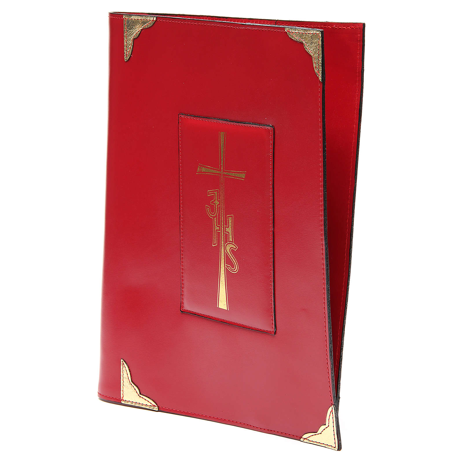 Couverture lectionnaire semaine et férié cuir rouge Croix IHS | vente ...