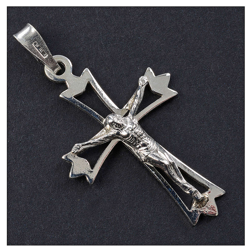Crucifix argent 925 percé simple | vente en ligne sur HOLYART
