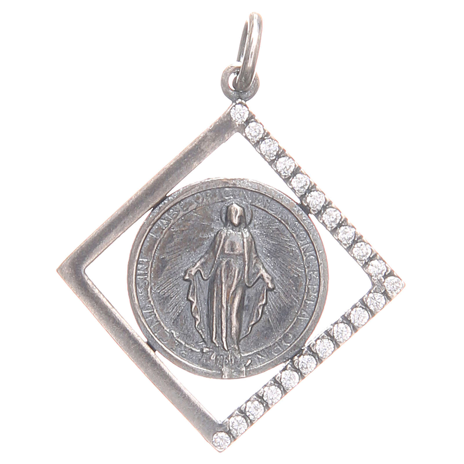 Colgante de Plata 925 con Virgen Milagrosa 1,6 x 1,6 cm | venta online ... Colgante de Plata 925 con Virgen Milagrosa 1,6 x 1,6 cm | venta online ...