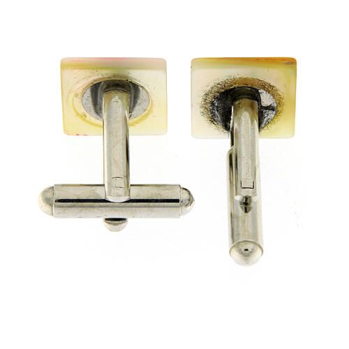 Mother-of-pearl Jerusalem Cross cufflinks | online sales on HOLYART.com