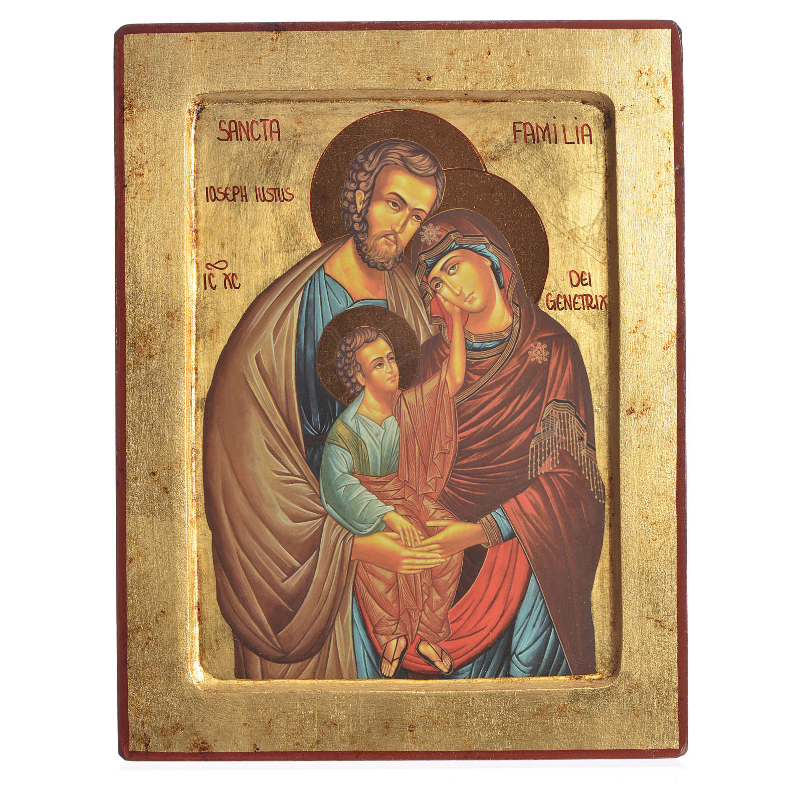 Serigraphy icon, Holy Family printed on wood | online sales on HOLYART.com