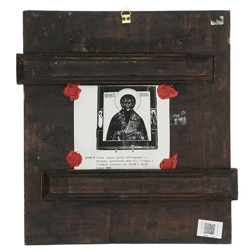 Antique Russian icon of St Antipas, beginning of the 19th, 13x12 in ...