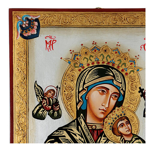 Our Lady of perpetual help icon with polychrome decorations | online ...