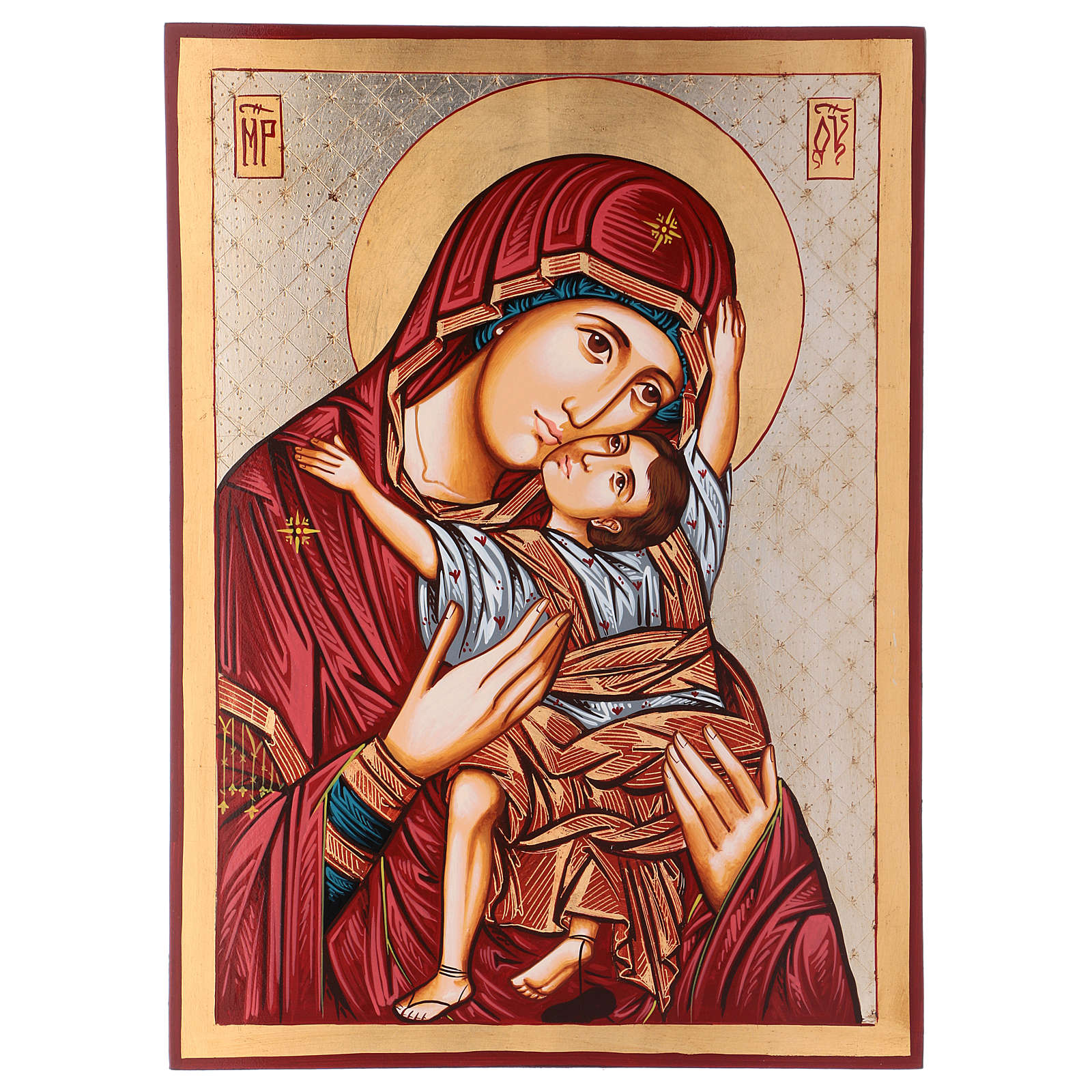 Romanian icon Our Lady of Vladimir 45x30 cm | online sales on HOLYART.co.uk