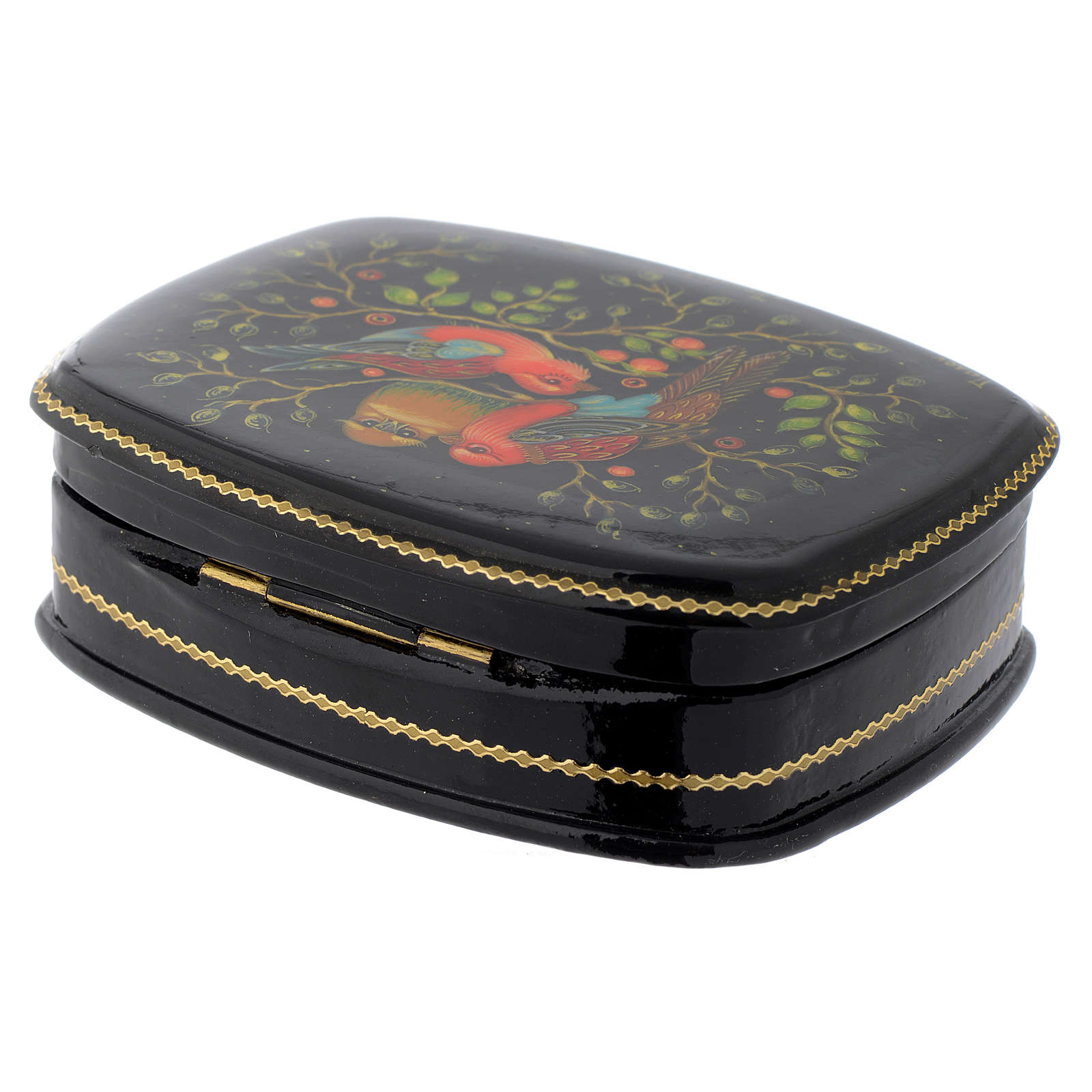 Russian lacquer box Birds, Palekh | online sales on HOLYART.co.uk