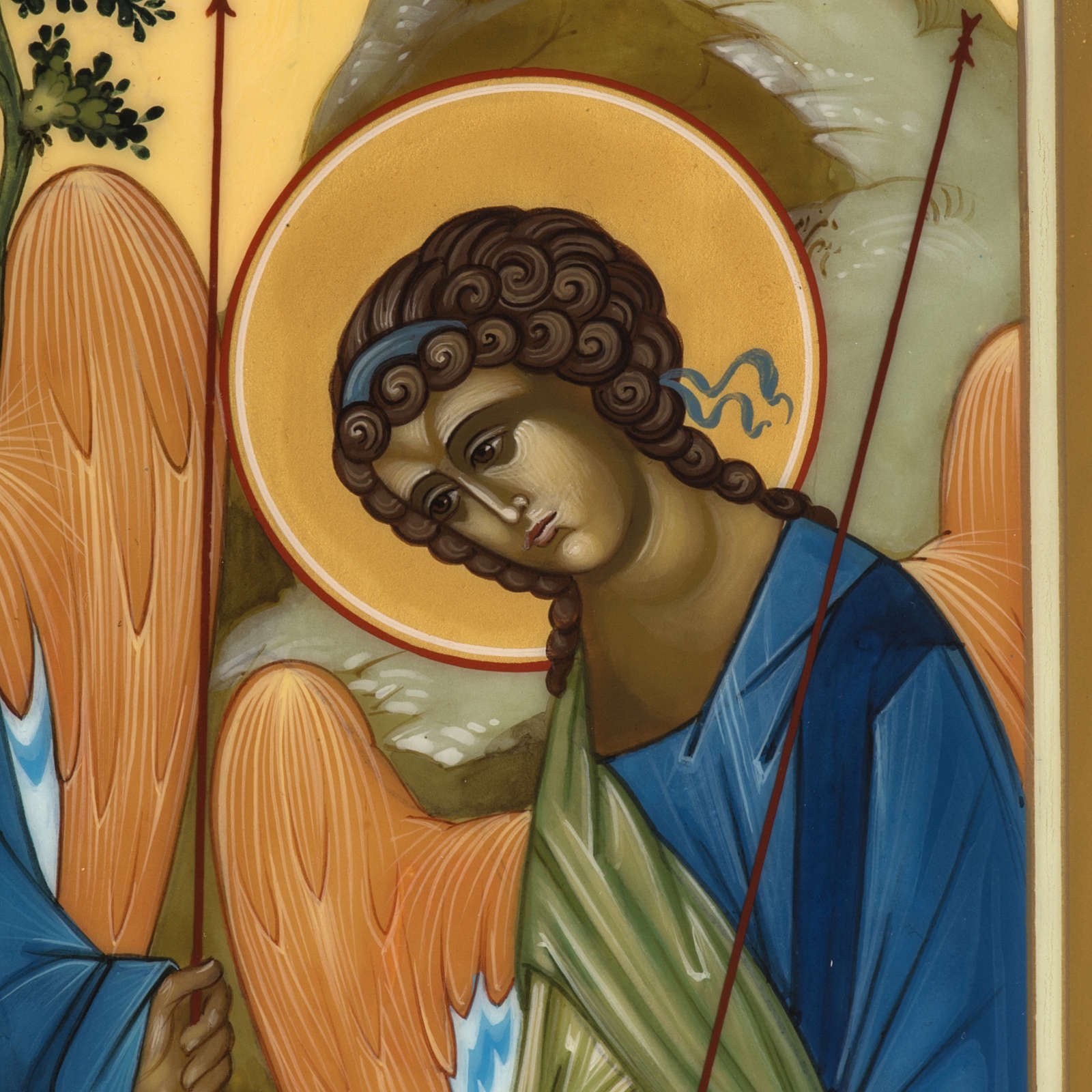 Russian icon, Rublev's Holy Trinity 31x26cm | online sales on HOLYART.com