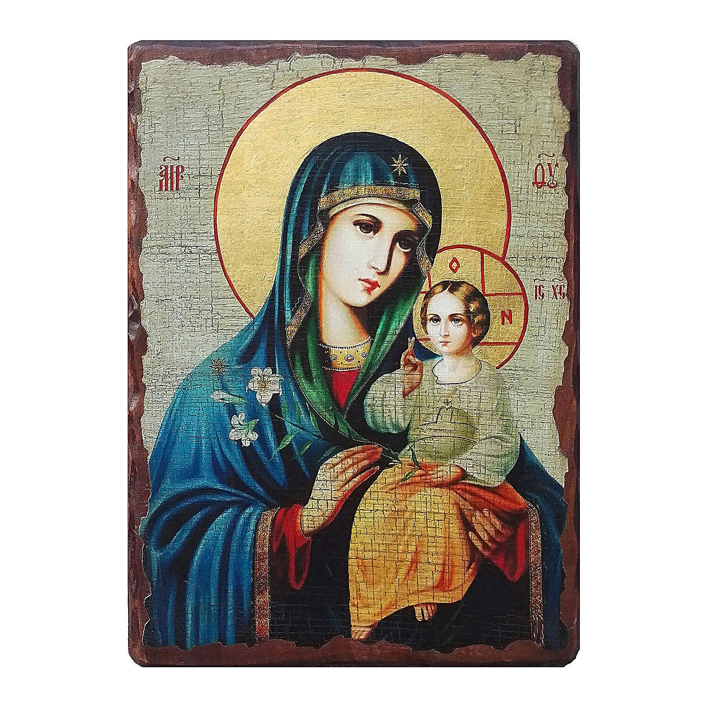 Russian icon Mother of God of the Unfading Flower, painted | online ...