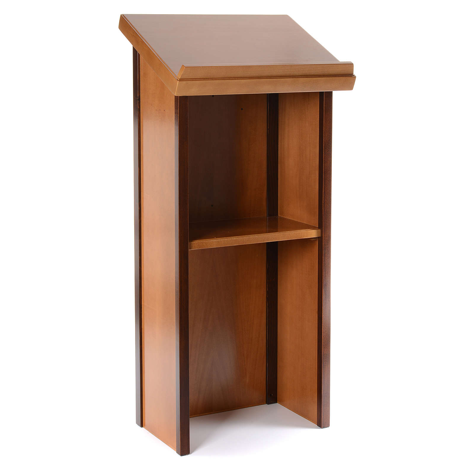 Ambo in walnut wood with cross | online sales on HOLYART.co.uk