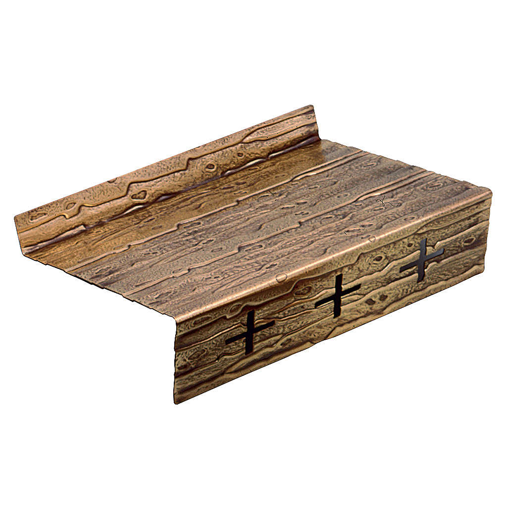 Book lectern in bronze colour steel with three crosses, Molina | online ...