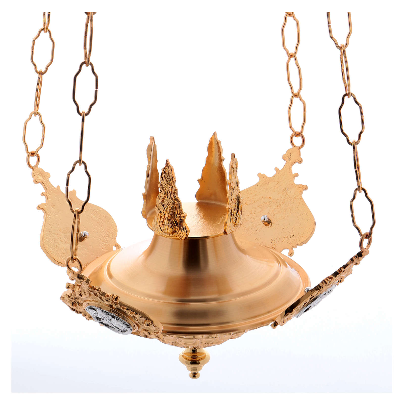 Hanging sanctuary lamp Four Evangelists, brass | online sales on ...