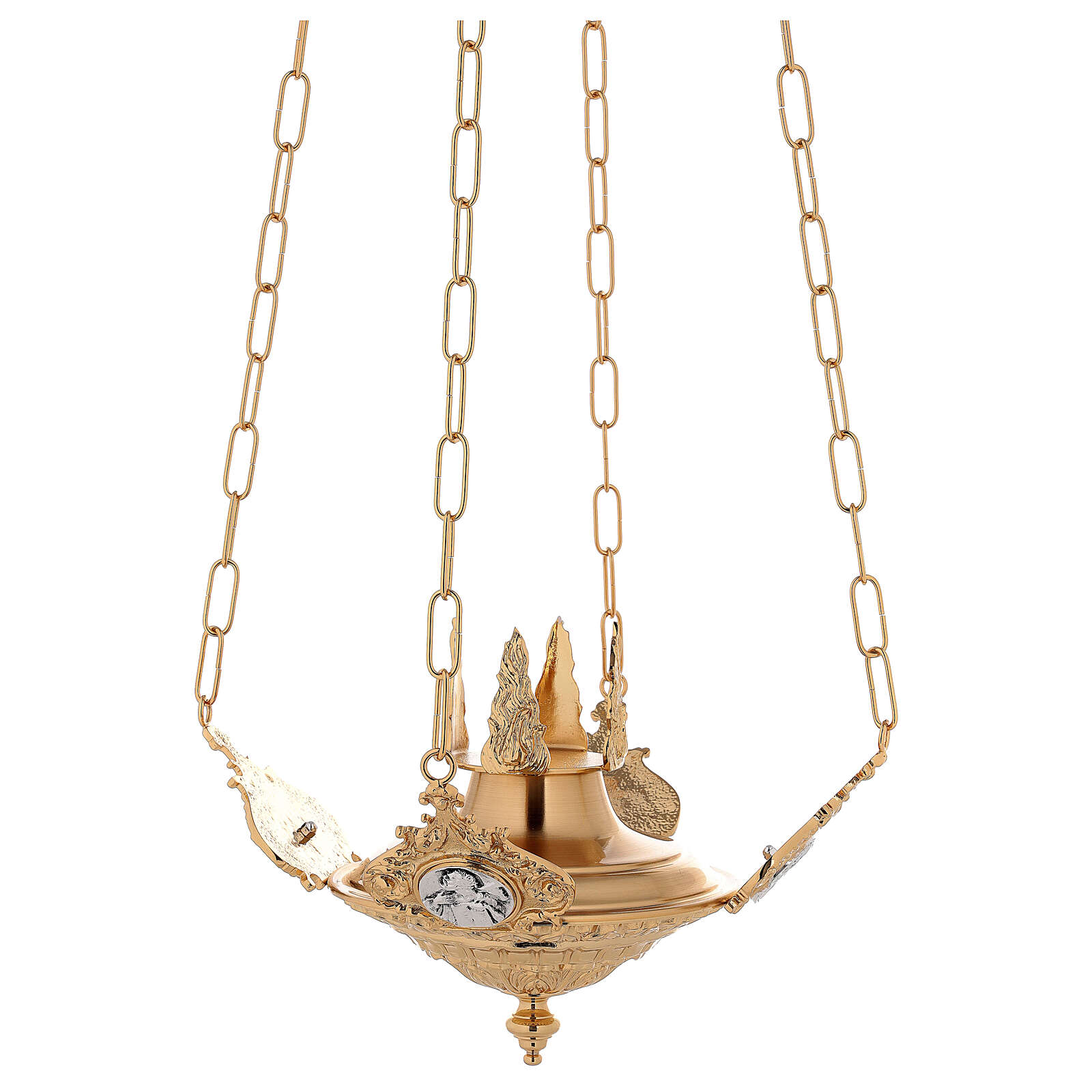 Hanging sanctuary lamp Four Evangelists, brass | online sales on ...