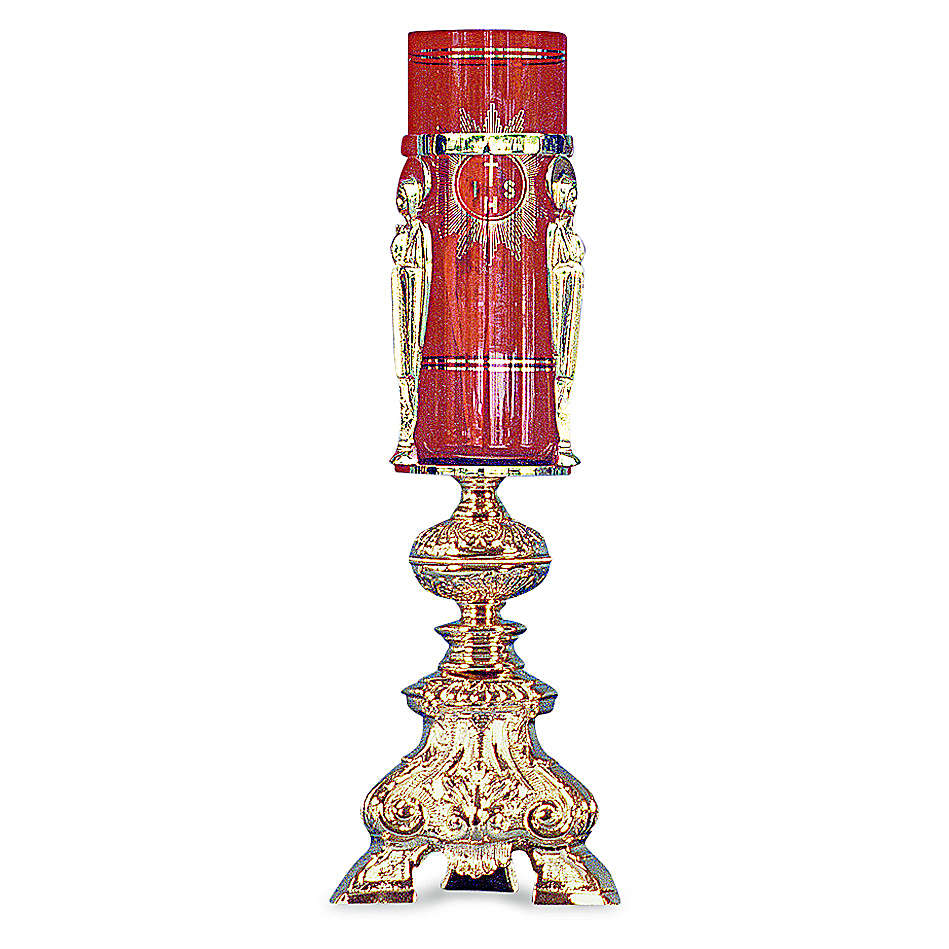 Tabernacle lamp in gold cast brass 38cm | online sales on HOLYART.co.uk