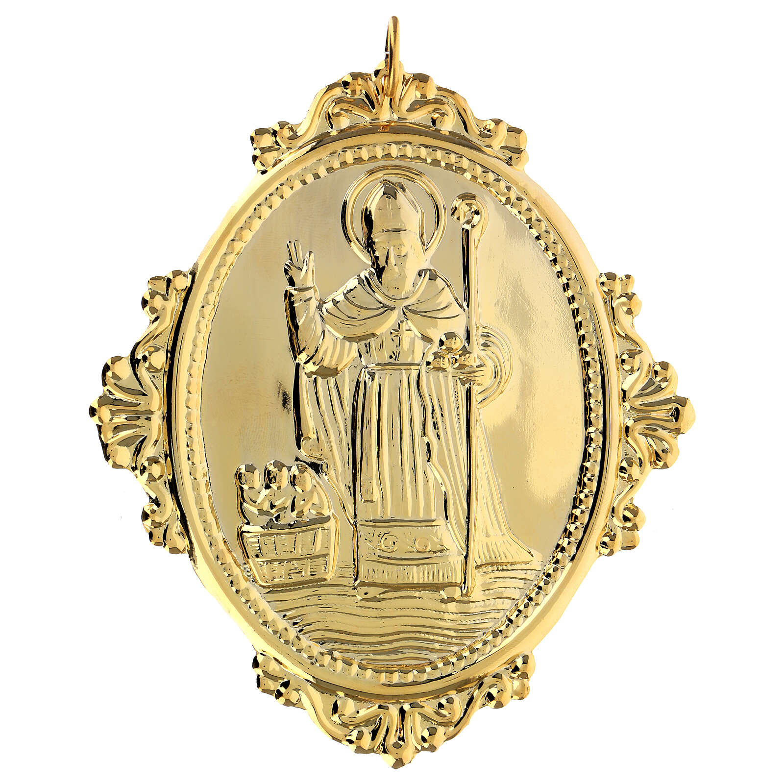 Medaglione per confraternite San Nicola metallo | vendita online su HOLYART