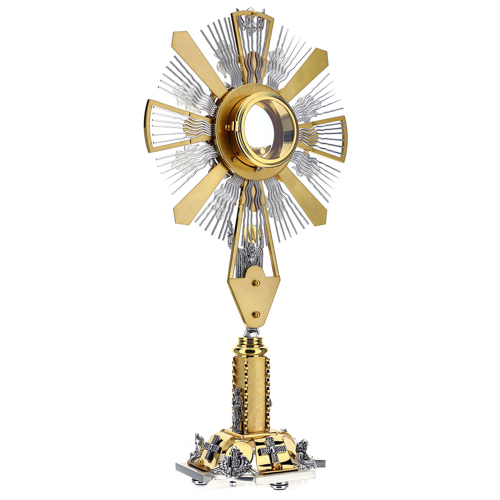 Ostensorio decorato dorato e argentato decorazioni varie | vendita ...