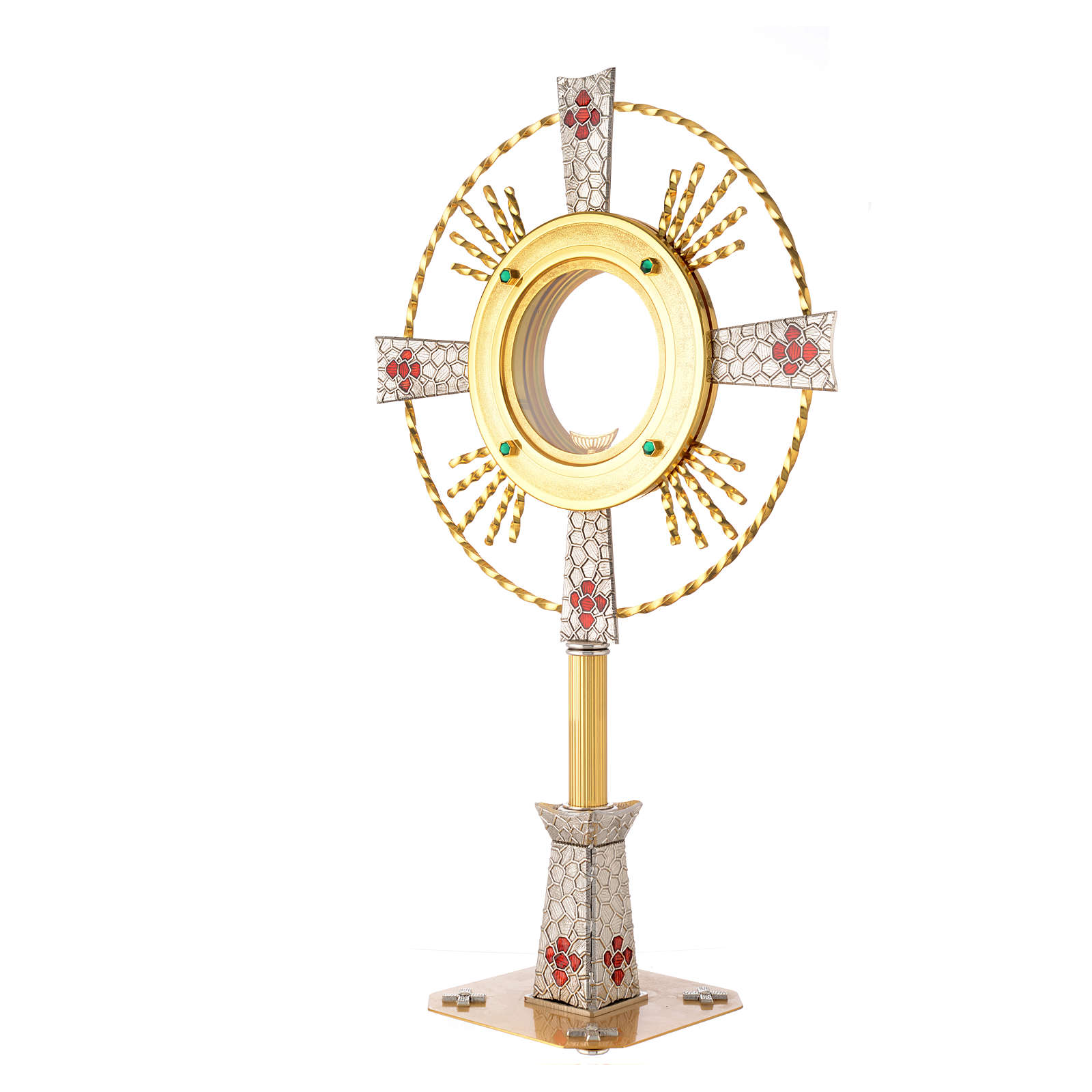 Ostensorio ostia magna con smalti ottone h 73 cm | vendita online su ...