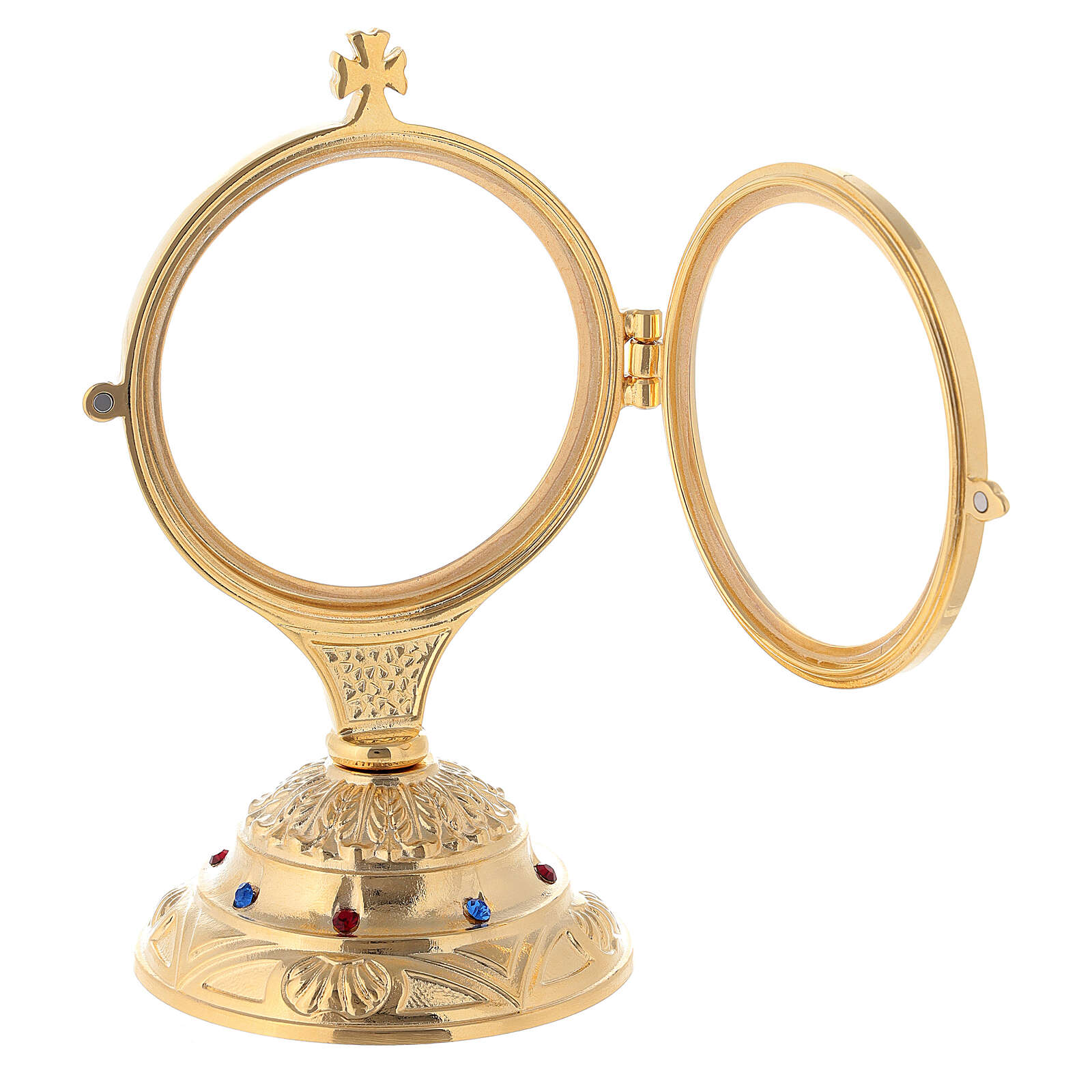 Lunule exposition sur pied moulé avec pierres h 15 cm | vente en ligne ...