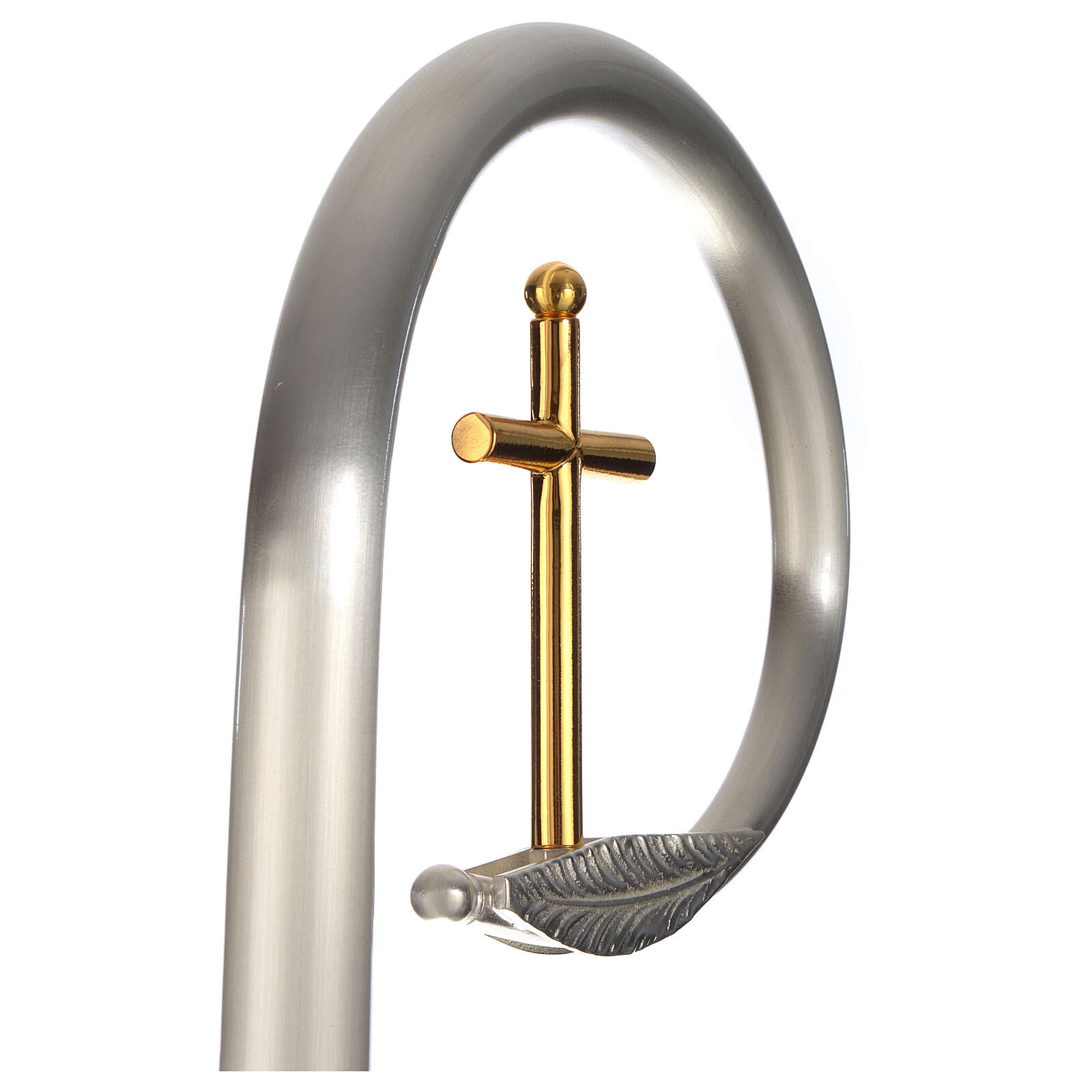 Pastoral staff with grapes, brass | online sales on HOLYART.com