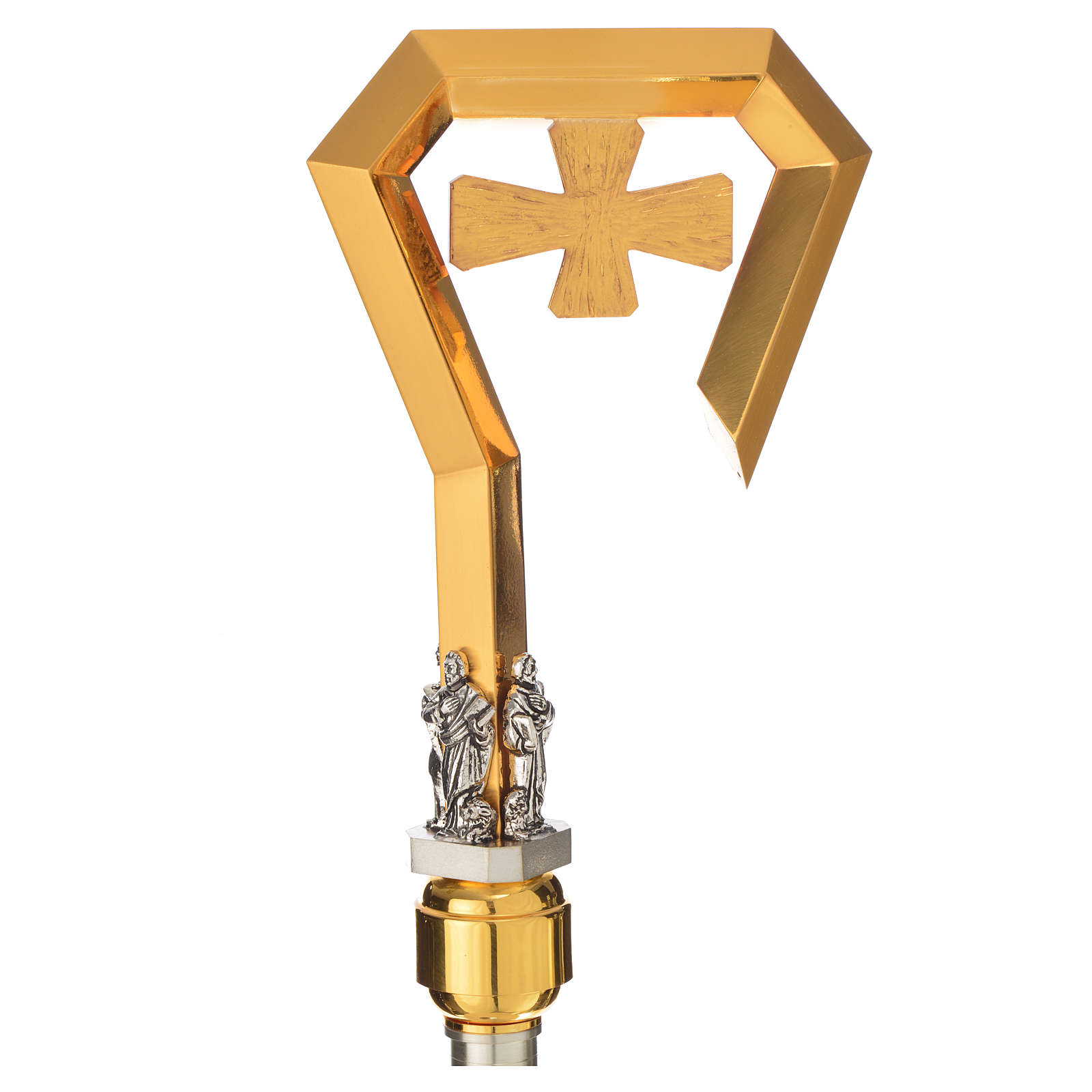 Pastoral staff with evangelists and cross | online sales on HOLYART.com