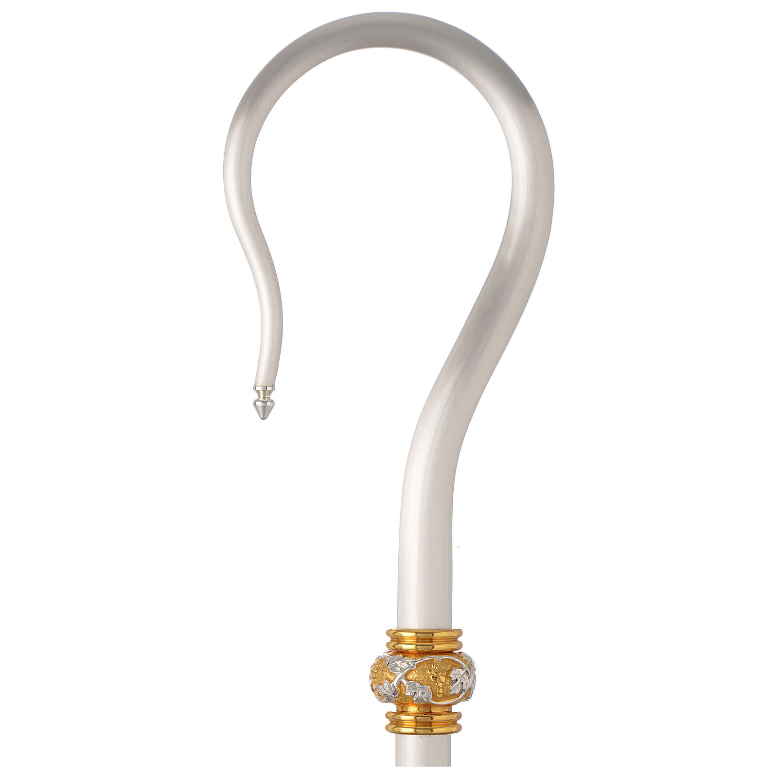 Pastoral staff with grapes, silver plated brass | online sales on ...