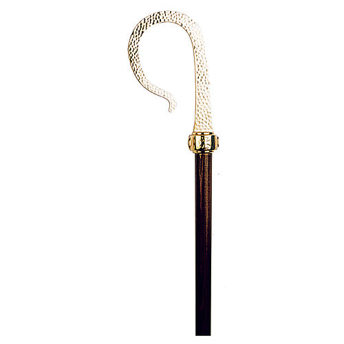 Báculo pastoral latón martillado a mano asta de madera Molina | venta ...