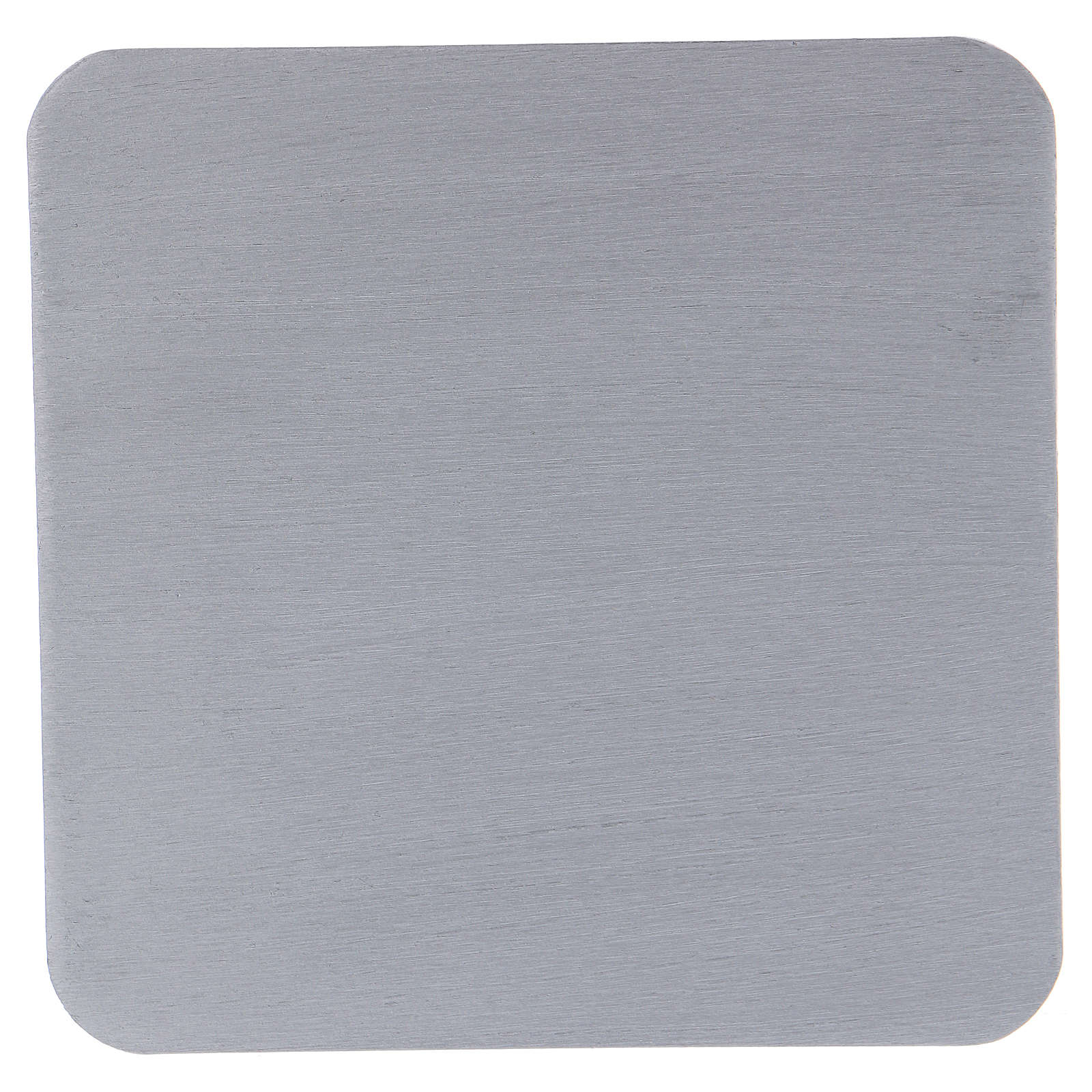 Platillo cuadrado portavelas aluminio plateado satinado 14 | venta ...