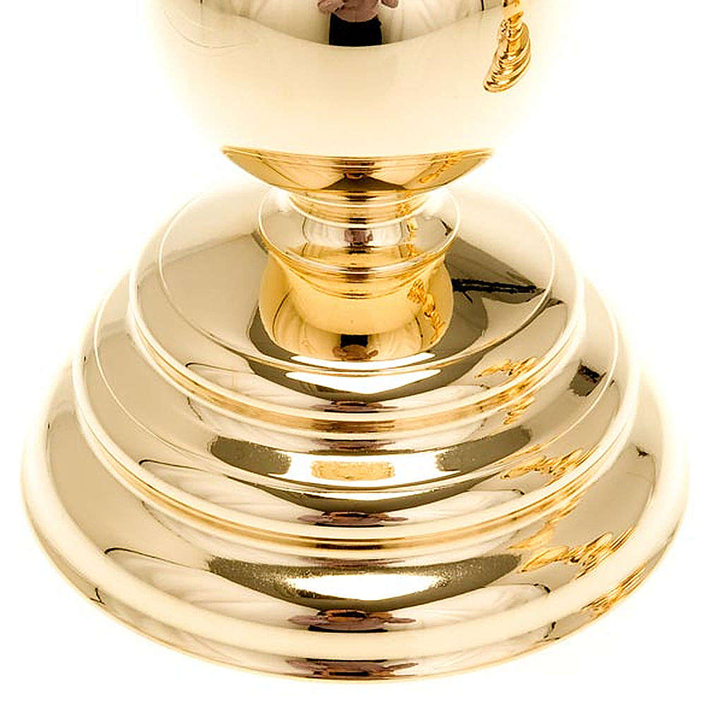 Candelabro redondo dorado | venta online en HOLYART