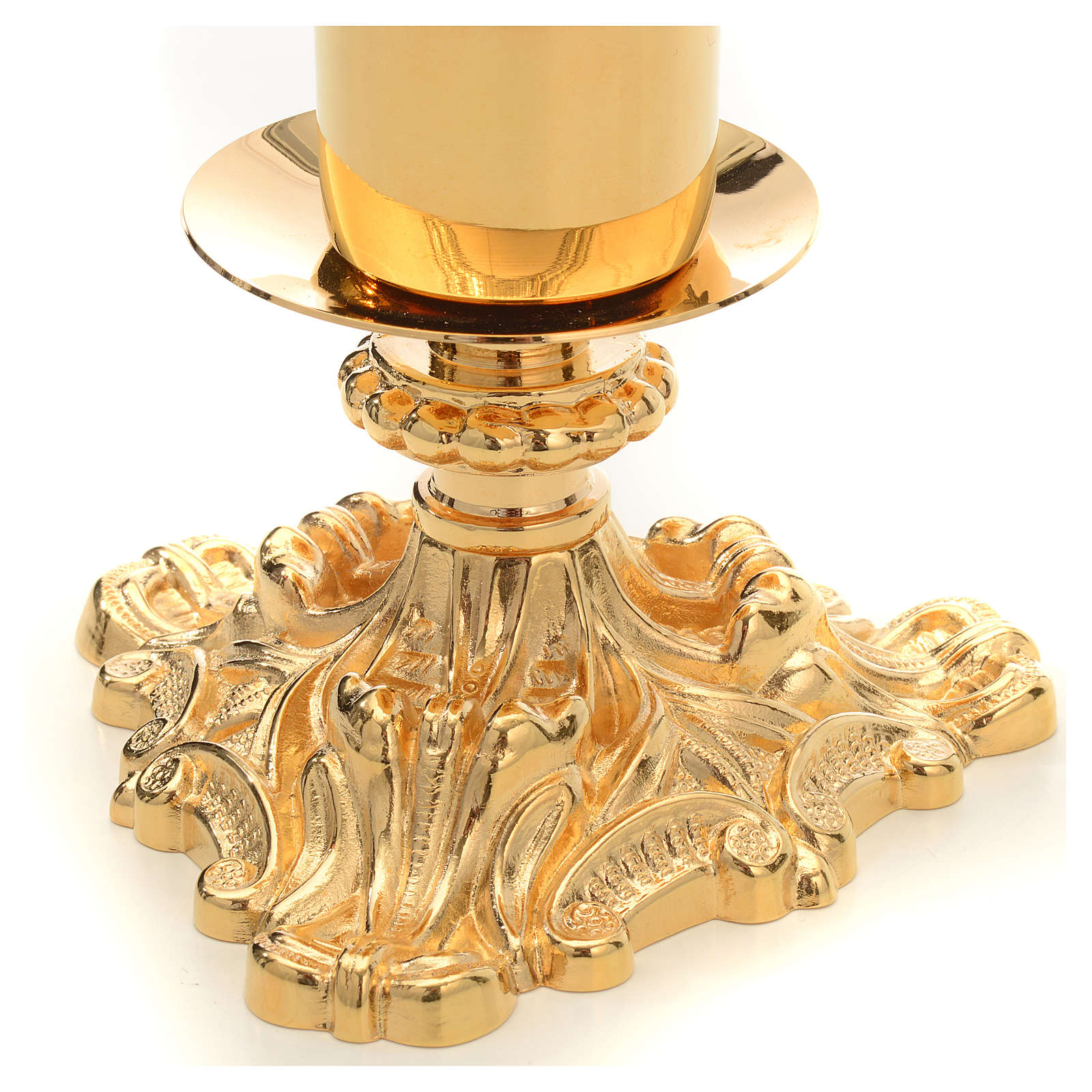 Candelabro con vela falsa 27cm de alto | venta online en HOLYART