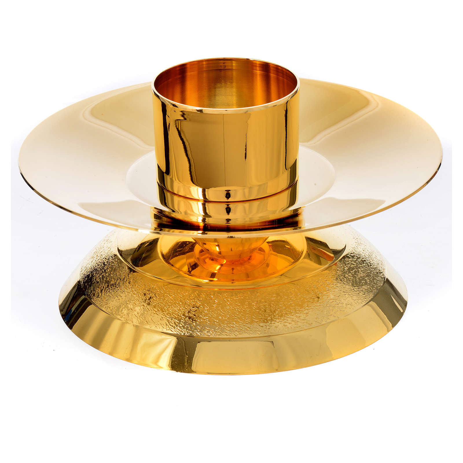 Candelero latón dorado para velas de 5 cm diám. | venta online en HOLYART
