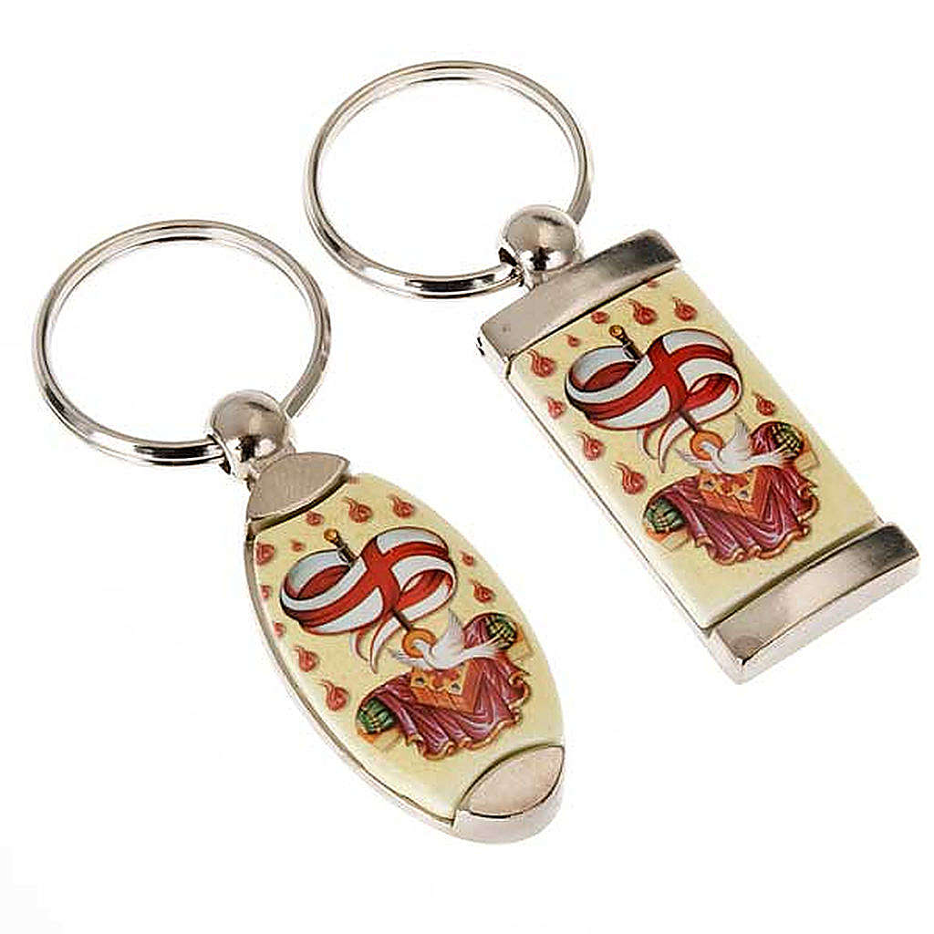 Keyring in metal with symbols of the Confirmation | online sales on ...