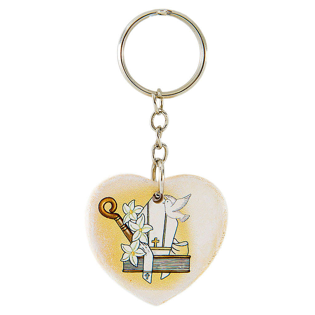 Key Ring Heart Confirmation 4cm | online sales on HOLYART.com