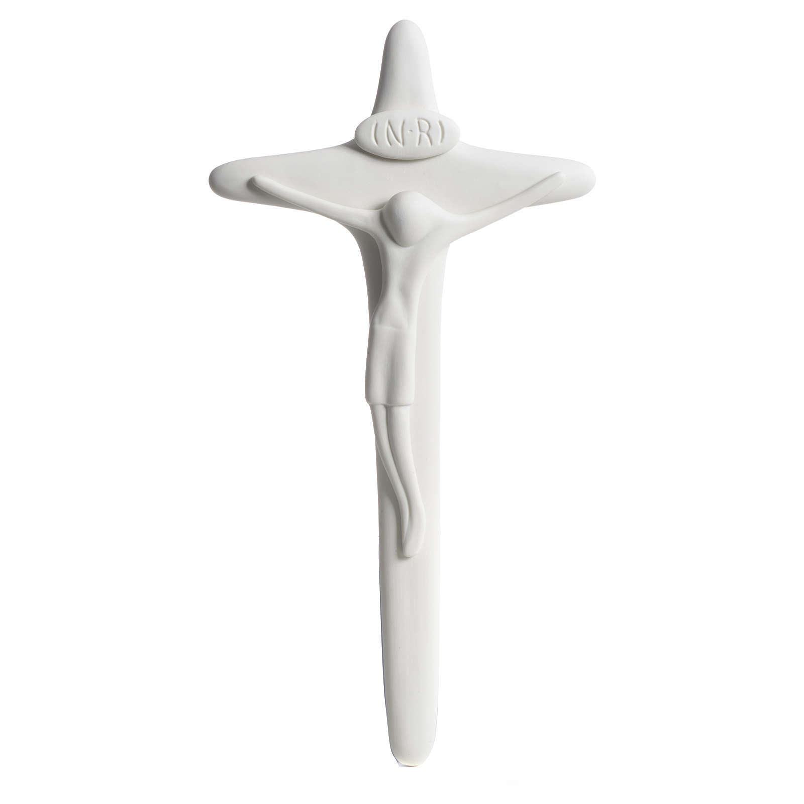 Stylized crucifix in porcelain by Francesco Pinton | online sales on ...