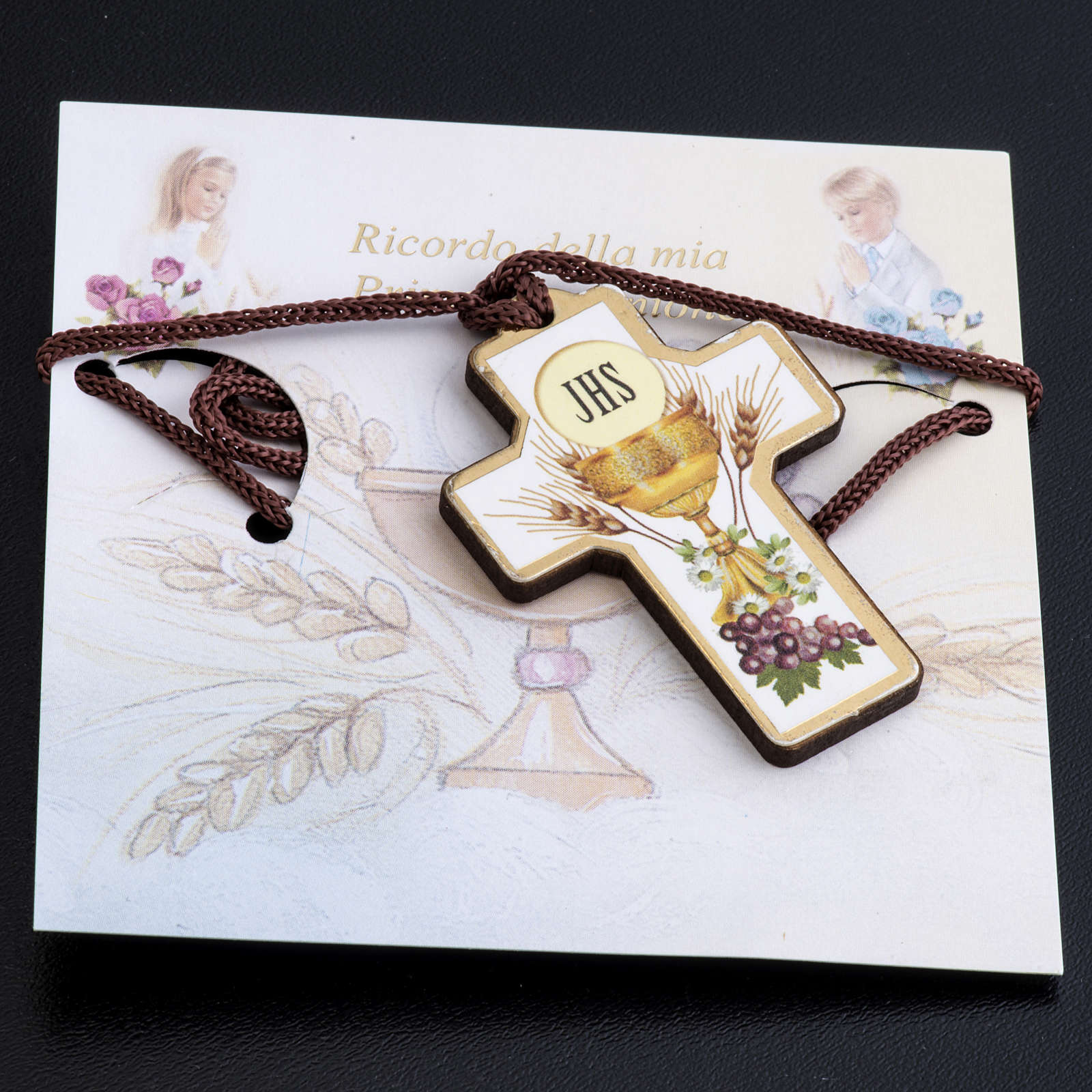 Cross first communion with picture. | online sales on HOLYART.co.uk