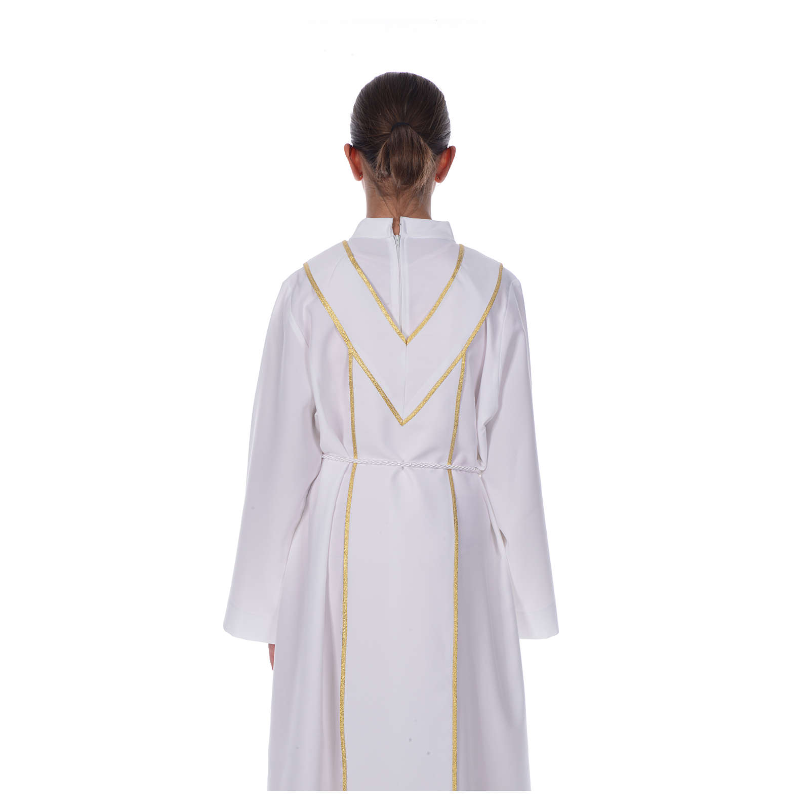 First Communion alb, with embroidered stole | online sales on HOLYART.co.uk