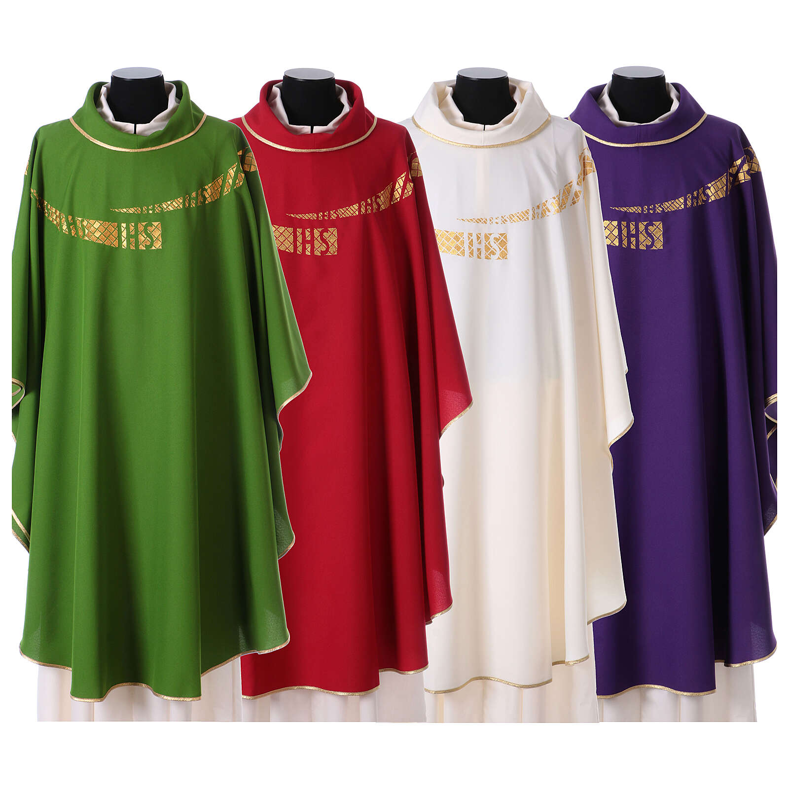 Priest Chasuble with IHS symbol embroidered | online sales on HOLYART.com