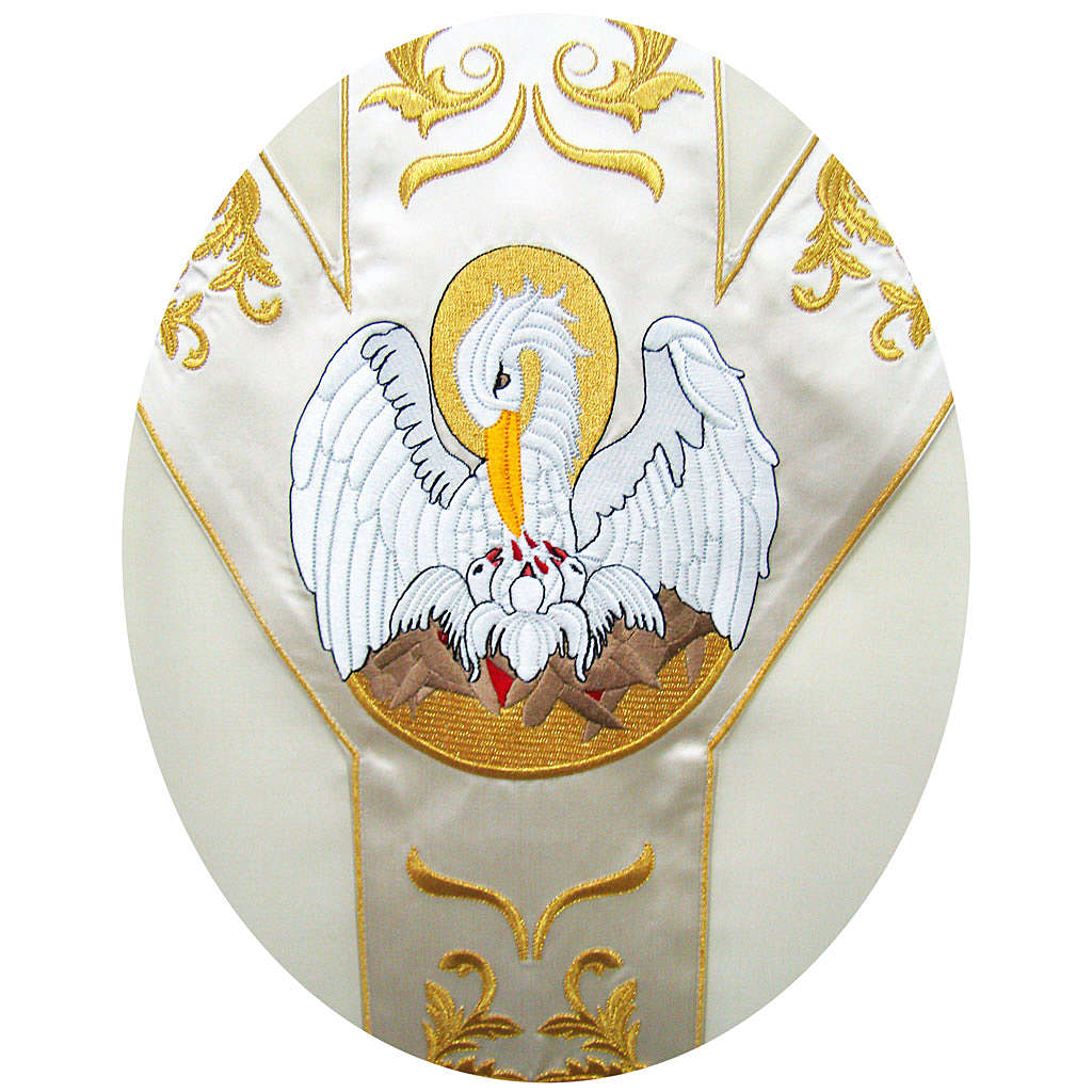 Catholic Chasuble in pure wool with Pelican symbol | online sales on ...