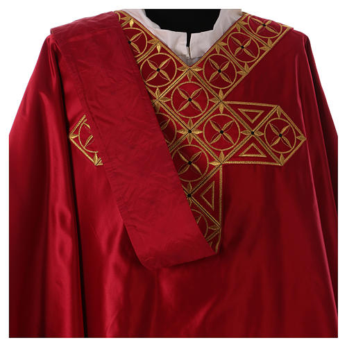 Pure Silk Medieval Gothic Chasuble with embroideries on orphrey ...