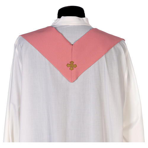 Pink chasuble with frontal orphrey | online sales on HOLYART.co.uk