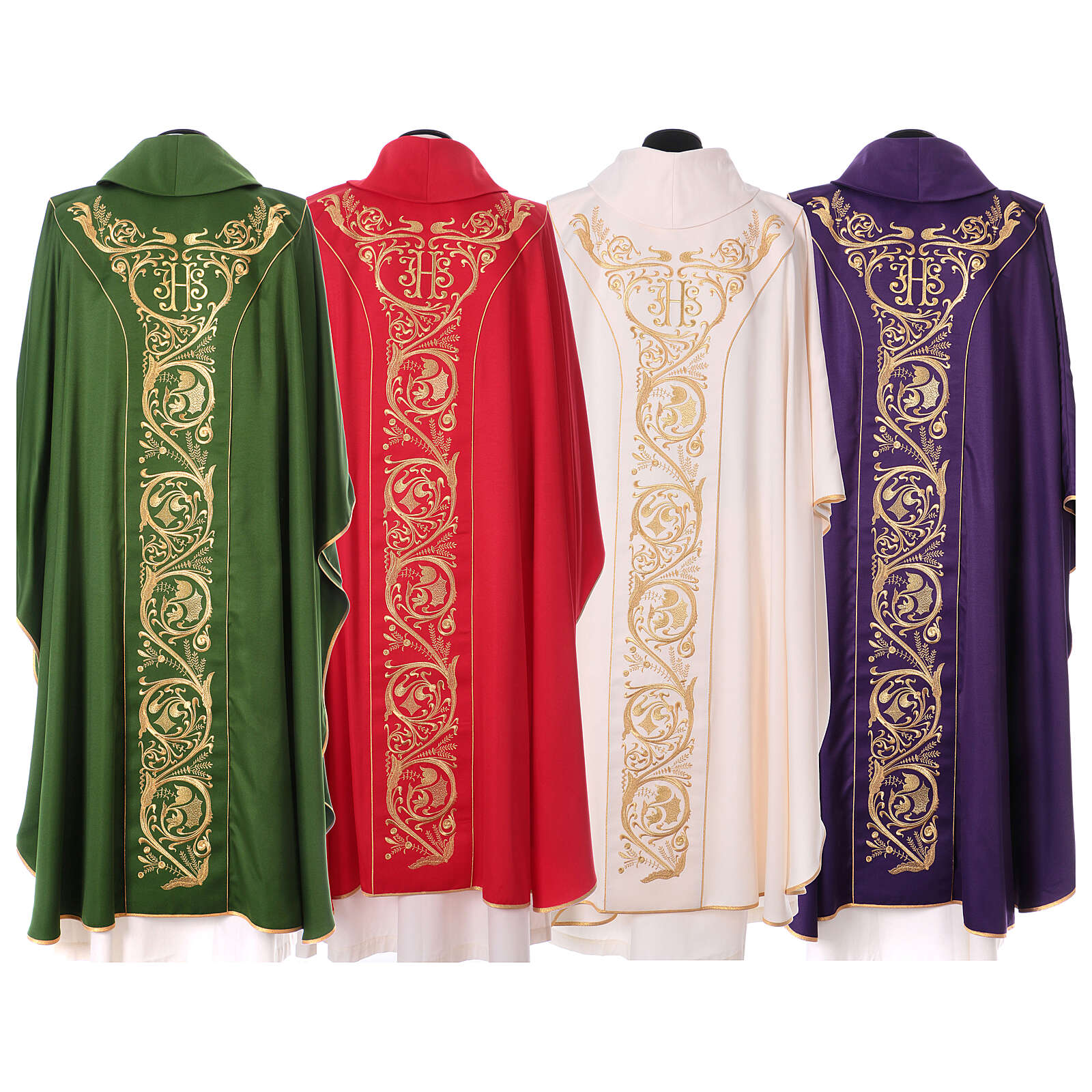Chasuble with golden decorations, in 100% polyester | online sales on ...