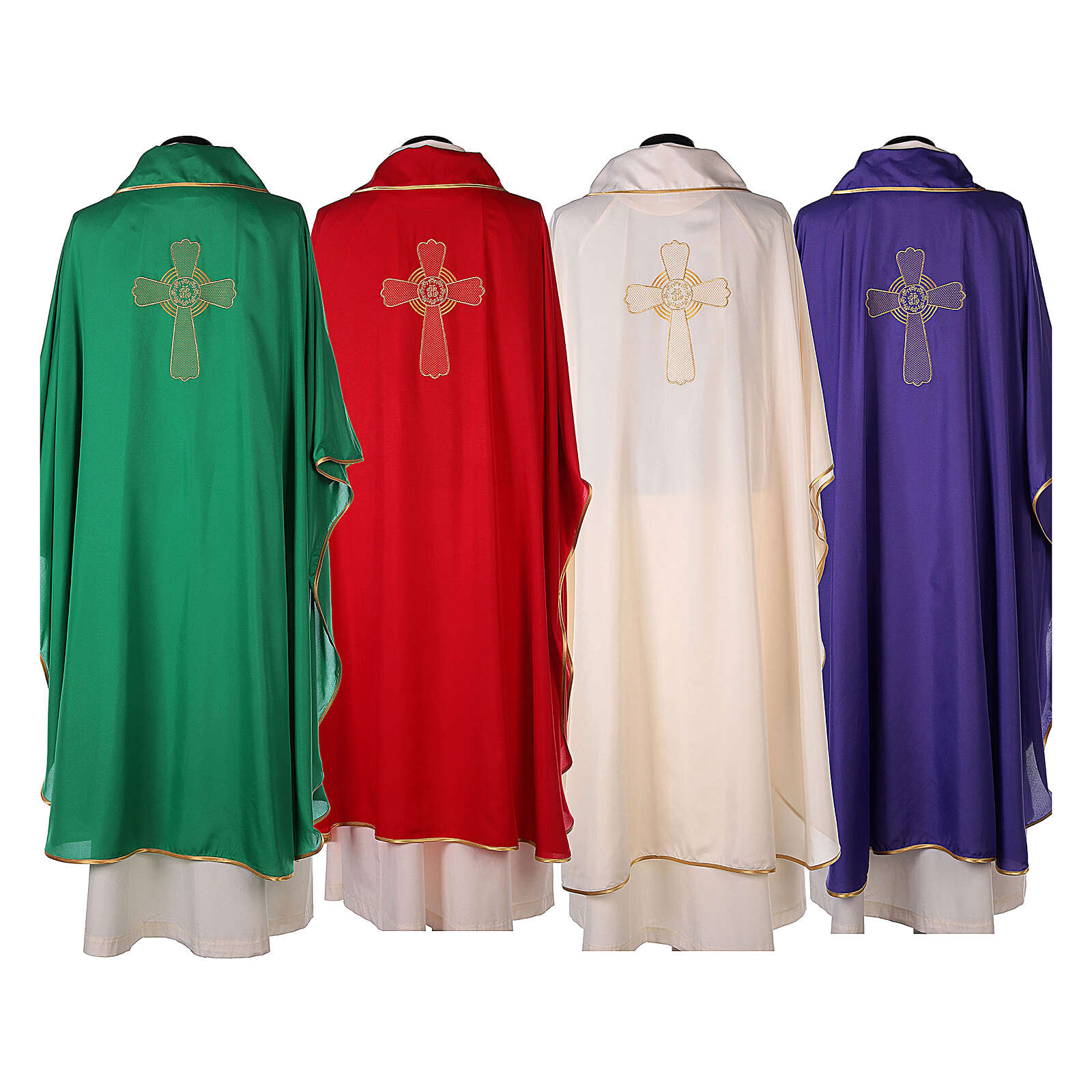 Kasel aus ultraleichtem Polyester, 4 Farben, mit Stickerei | Online ...