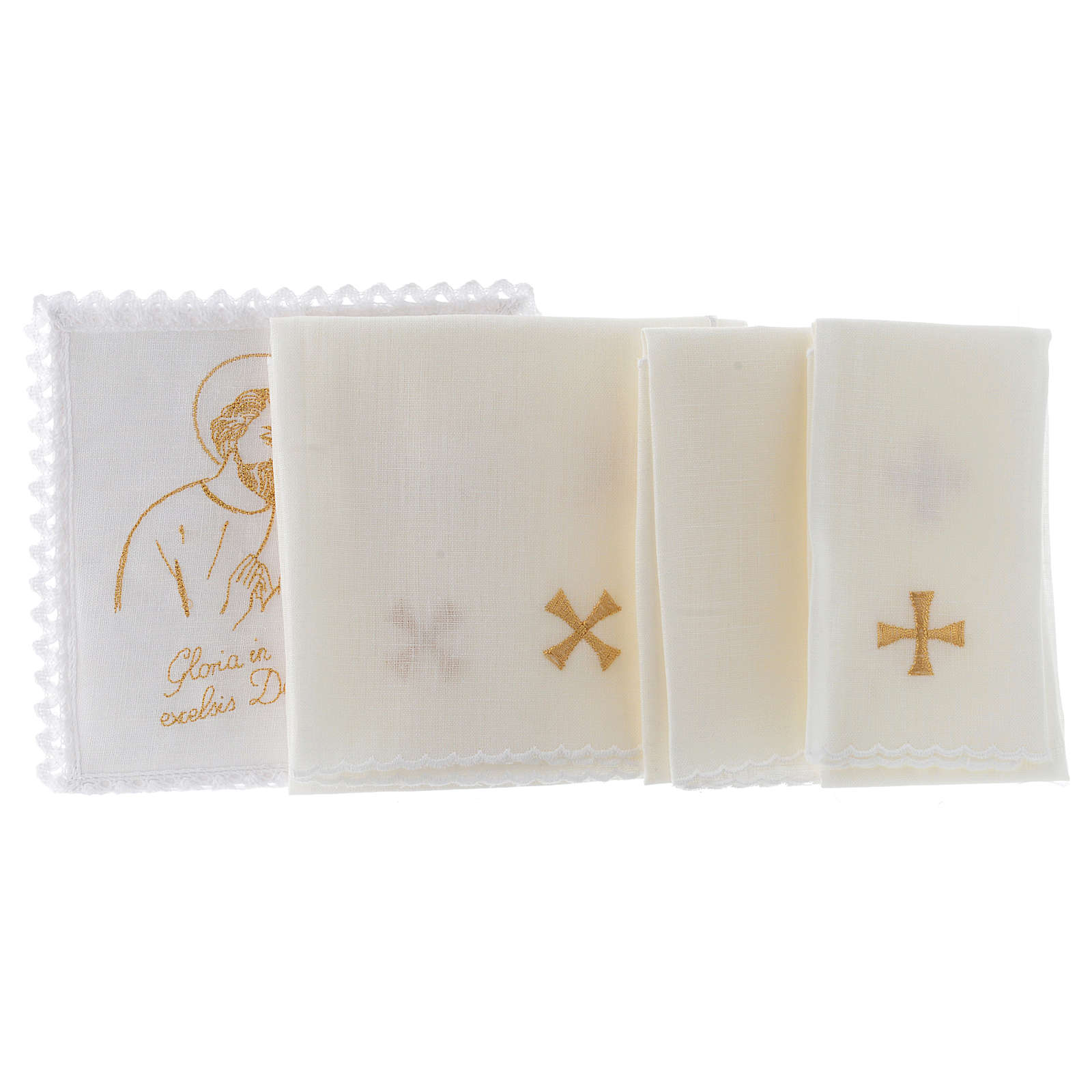 Altar linen set 100% linen Holy Family | online sales on HOLYART.com