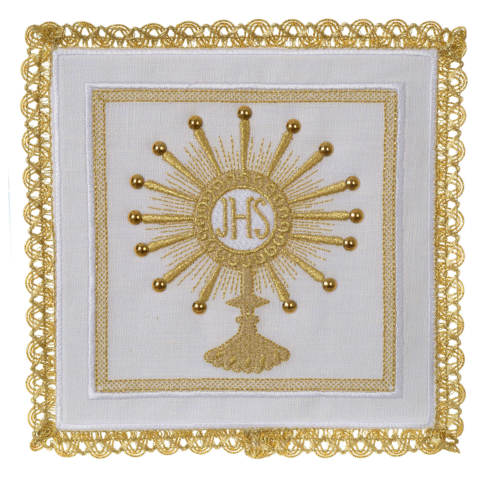 Altar Linens Set 100 Linen Ostensory IHS Online Sales On HOLYART co uk Altar Linens Set 100 Linen Ostensory IHS Online Sales On HOLYART co uk