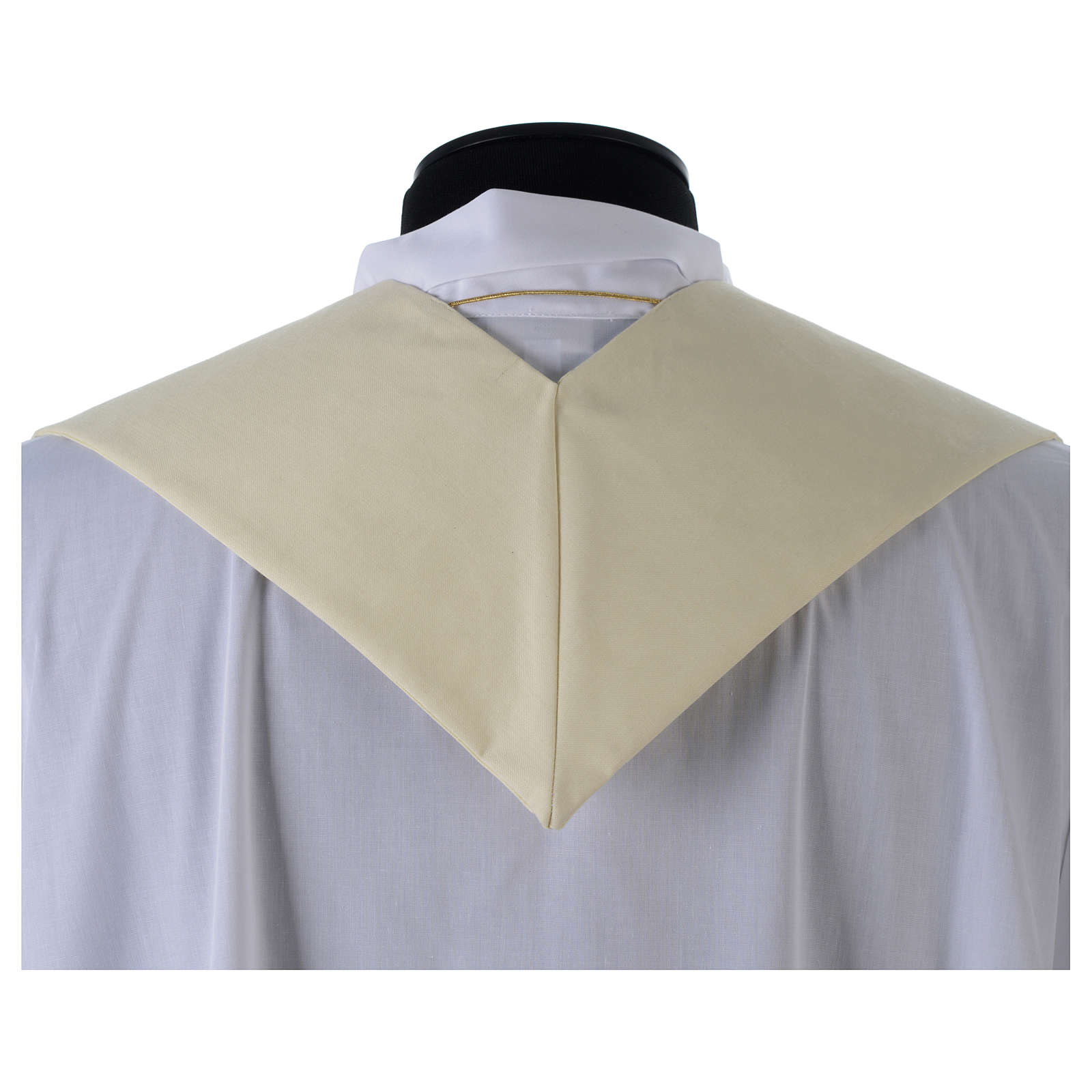 Wool White Clergy Stole with gold embroideries ancient style | online ...