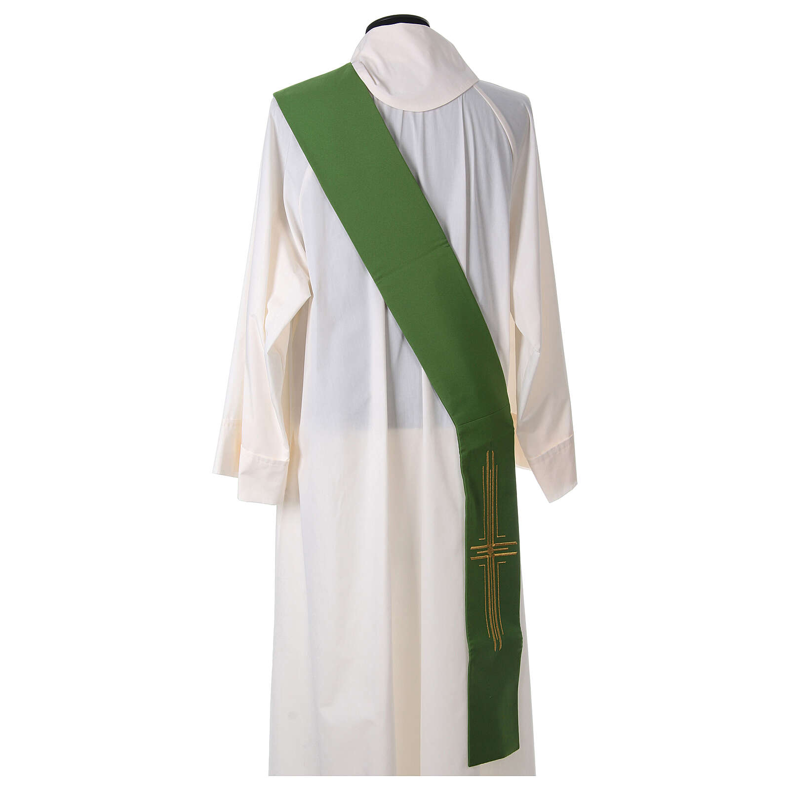 Diaconal stole in polyester with cross | online sales on HOLYART.co.uk