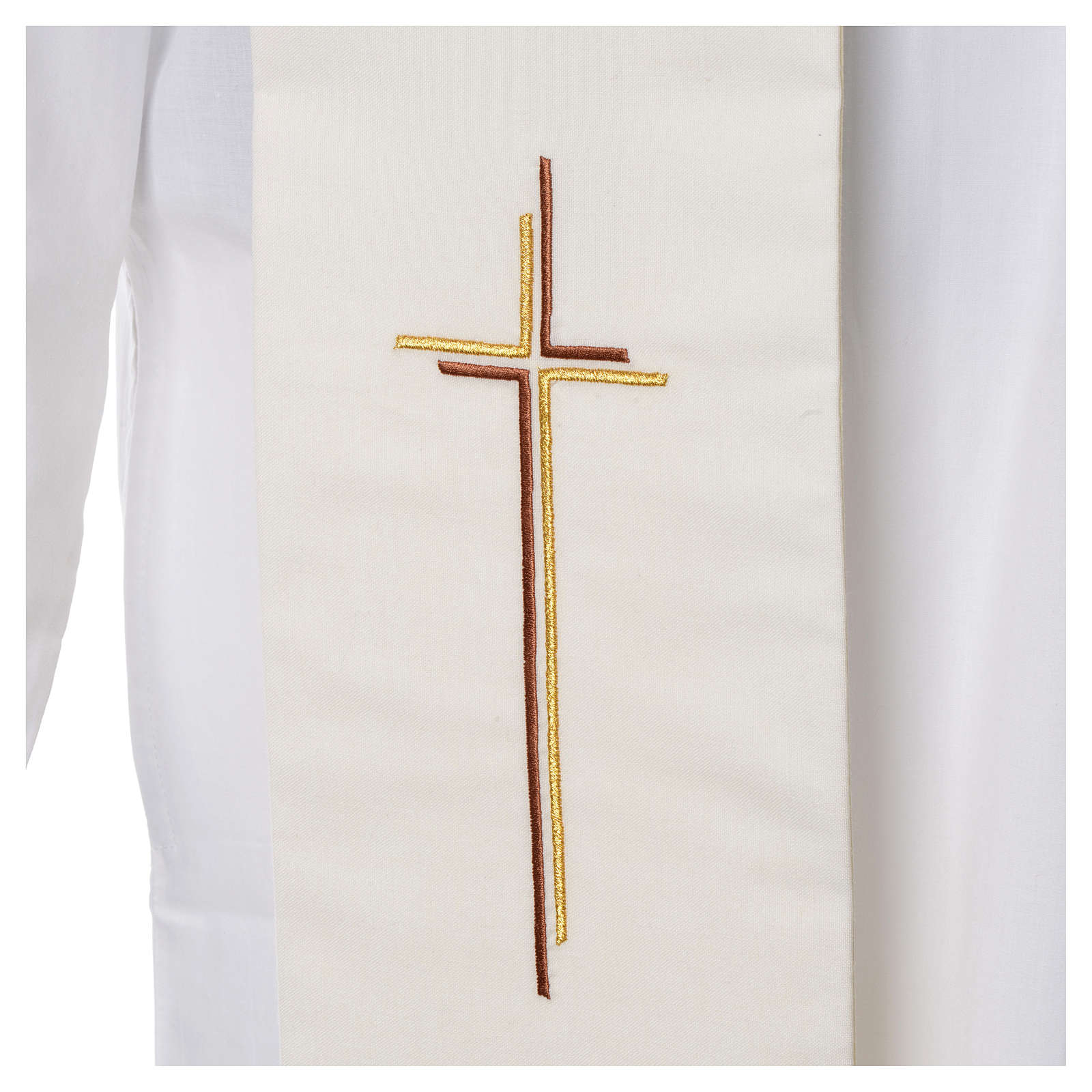 Étole croix stylisée 100% polyester | vente en ligne sur HOLYART