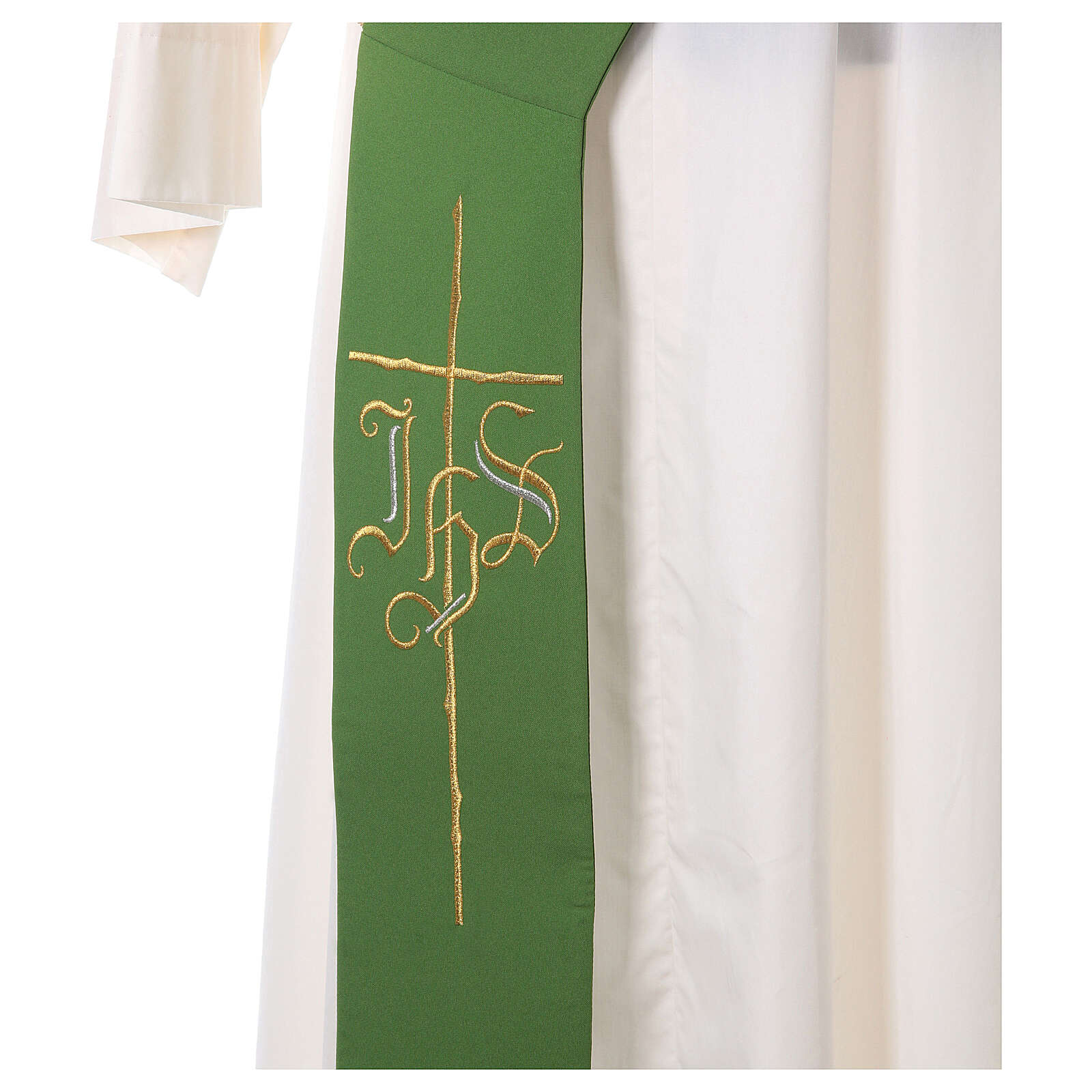 Diaconal stole in polyester with IHS and cross symbols | online sales ...