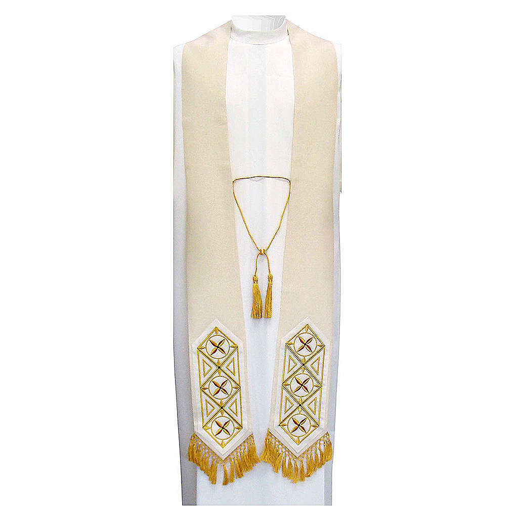 Overlay Clergy Stole with Embroidered Panels | online sales on HOLYART.com