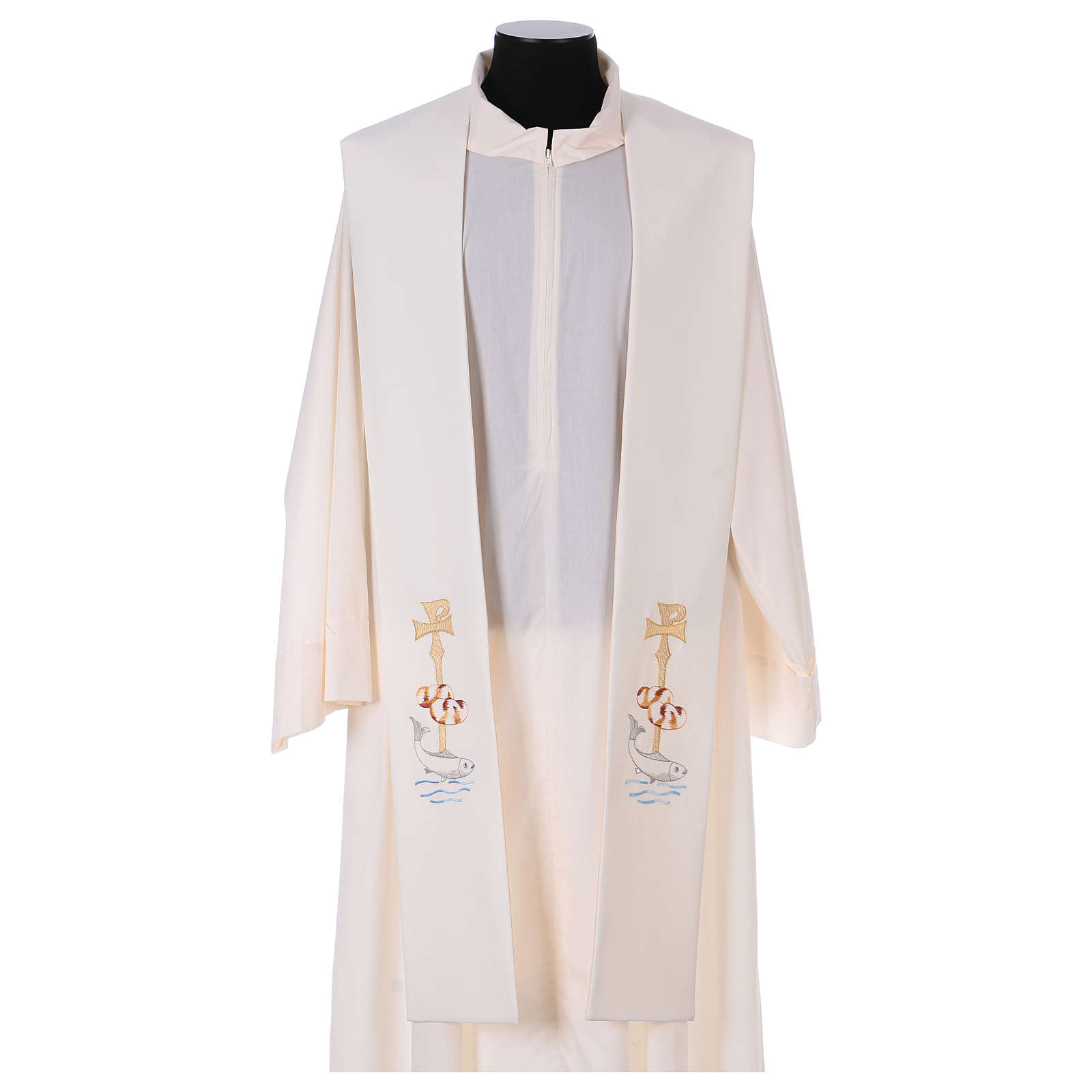 Priest Stole P symbol, loaves and fishes water | online sales on ...