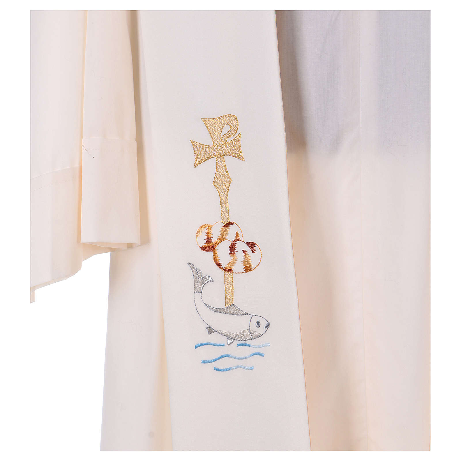 Priest Stole P symbol, loaves and fishes water | online sales on ...